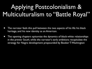 Ralph Ellison's "Battle Royal" | PDF