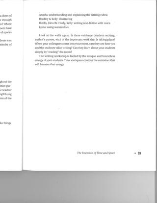 Ralph Fletcher Ch 2 of WRITING WORKSHOP | PDF
