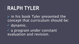 Ralph Tyler Objective Centered Model | PPTX
