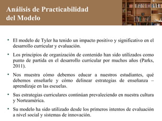 El model curricular de Ralph Tyler | PDF