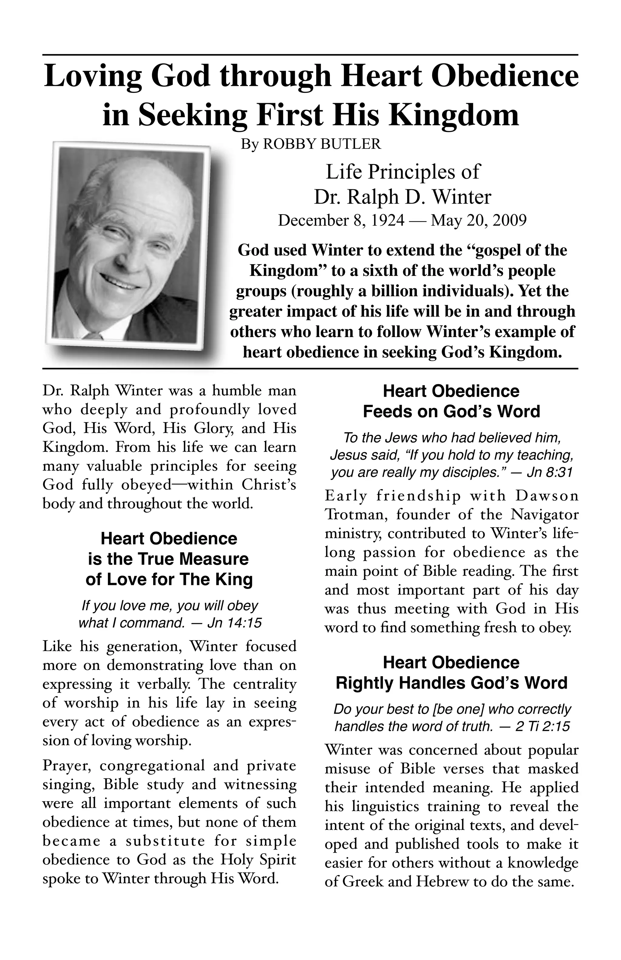 Ralph winter | PDF