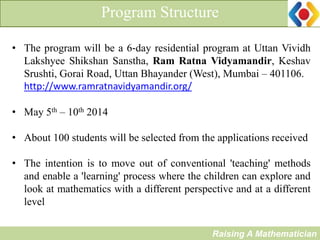 Raising A Mathematician | PPT