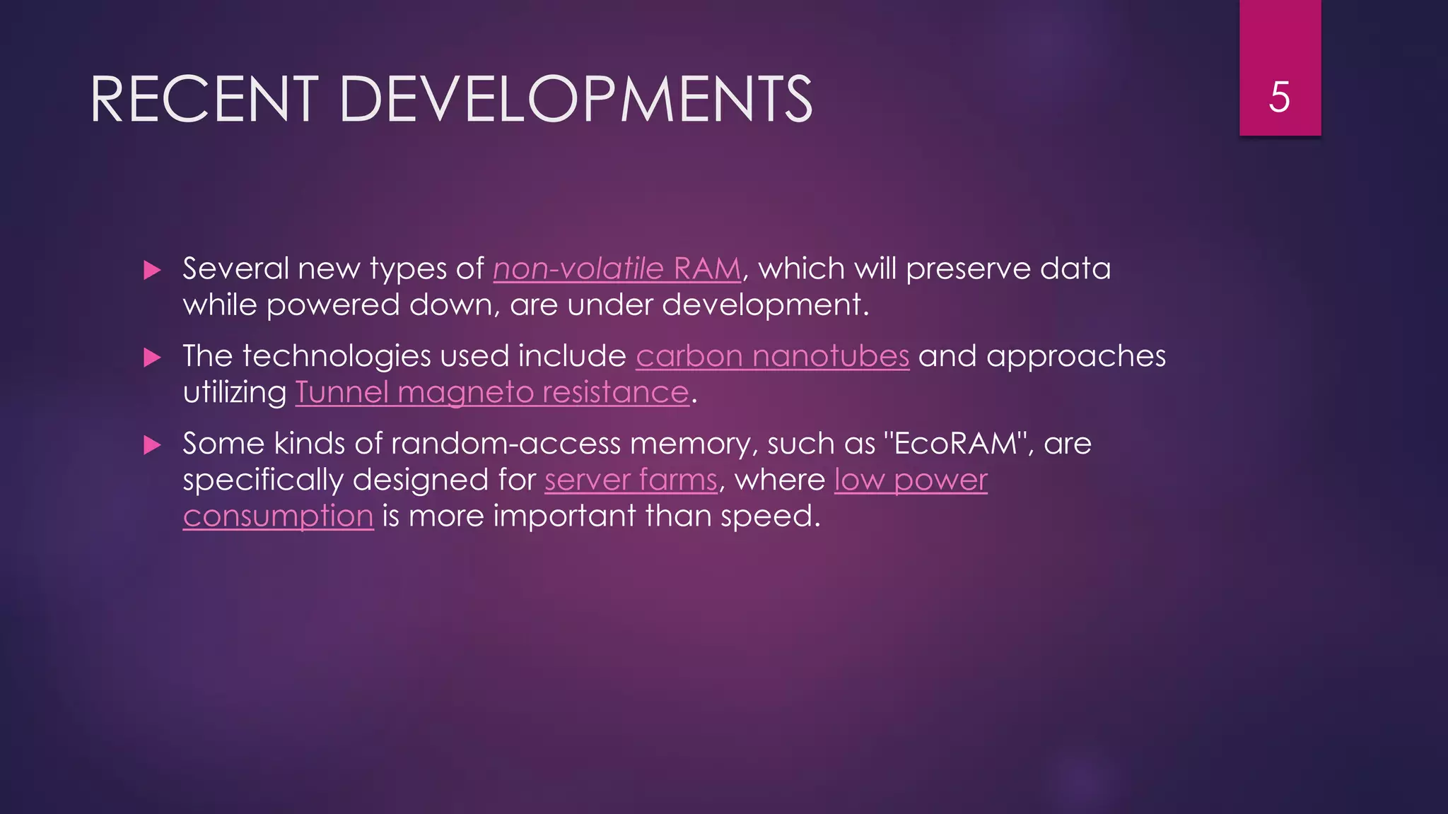 Ram Random Access Memory Ppt