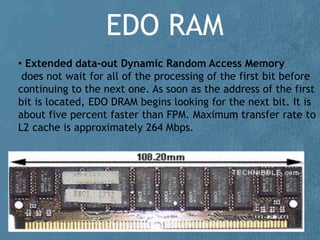 Types of RAM | PPTX