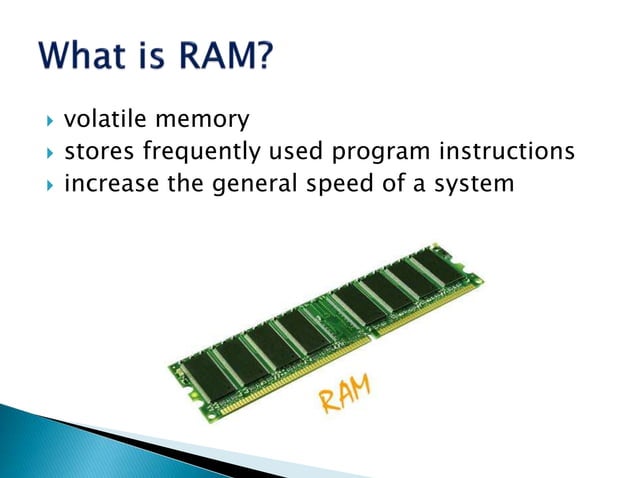 RAM (Random Access Memory) | PPTX