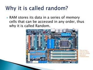 RAM (Random Access Memory) | PPTX