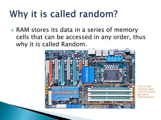 RAM (Random Access Memory) | PPTX