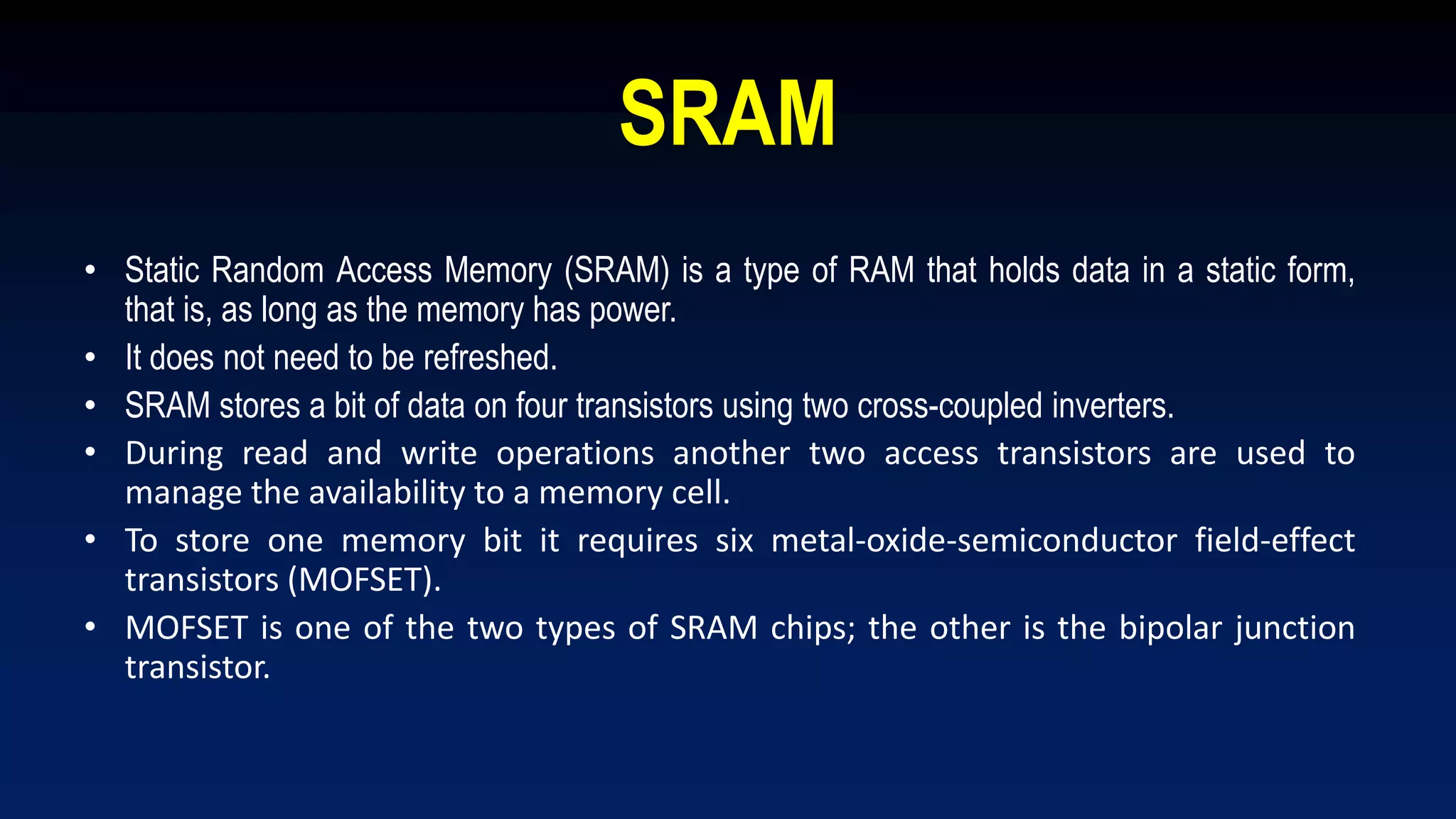 RAM(Random Access Memory) | PPTX