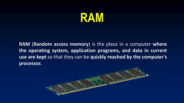 RAM(Random Access Memory) | PPTX