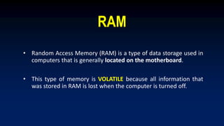 RAM(Random Access Memory) | PPTX