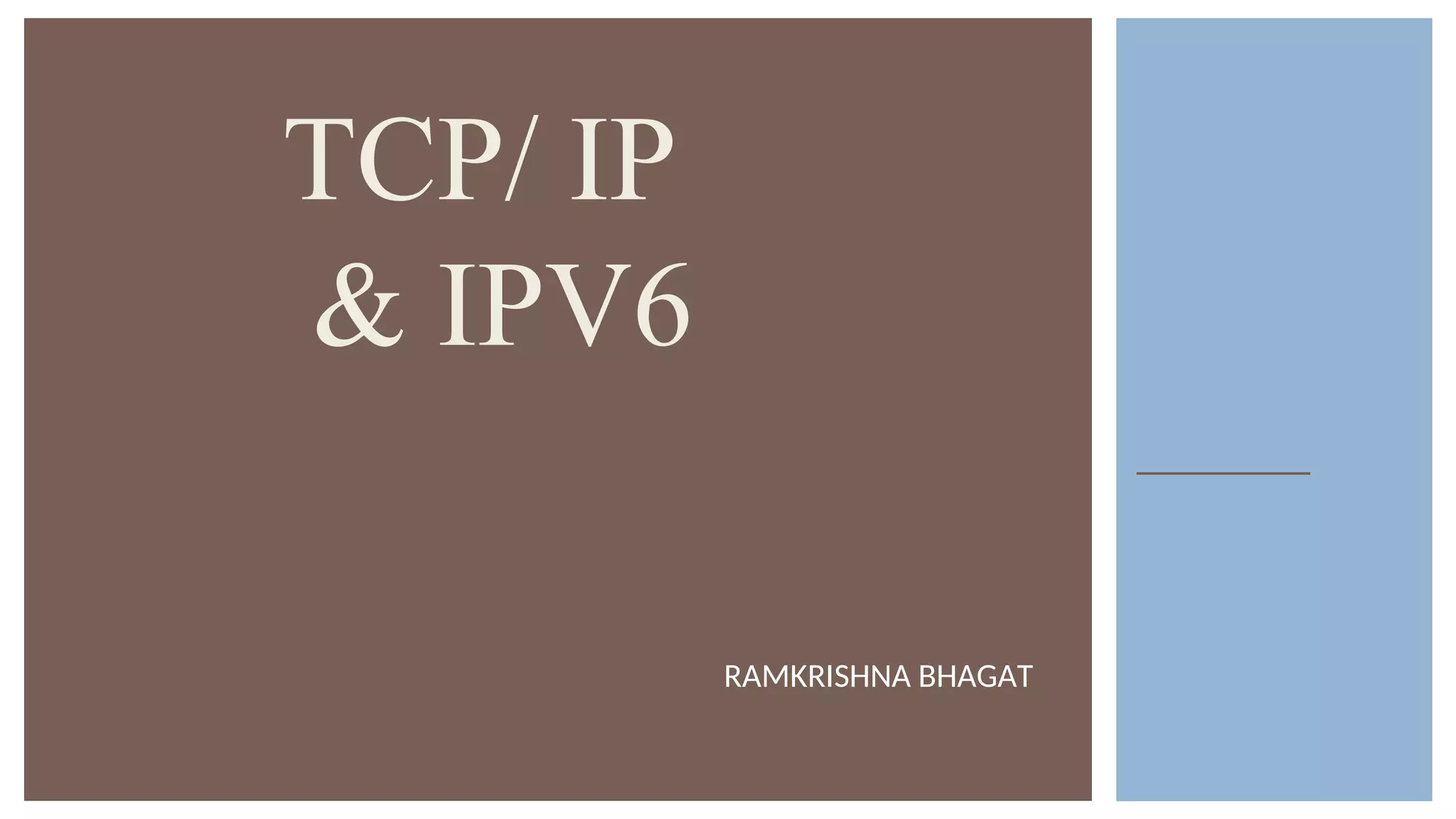 IPV6 , ipv6 ,TCP/IP, TCP ,IP | PPT