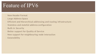 IPV6 , ipv6 ,TCP/IP, TCP ,IP | PPT