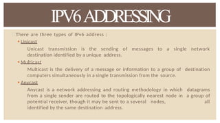 IPV6 , ipv6 ,TCP/IP, TCP ,IP | PPT