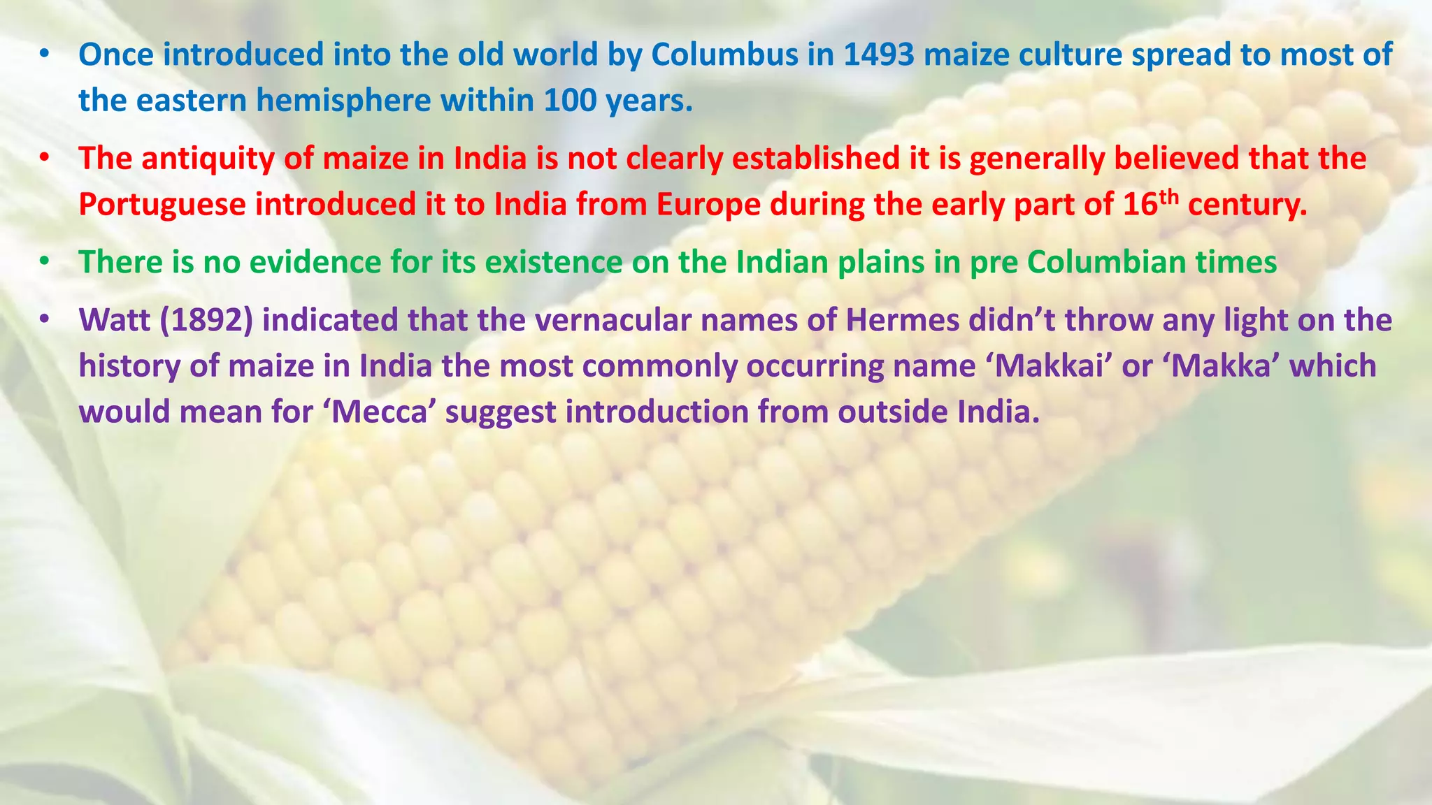 maize crop production | PPTX