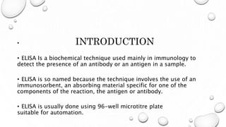 ELISA USED TO DIAGNOS THE DISEASES .pptx