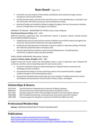 Ram chand-cv | PDF
