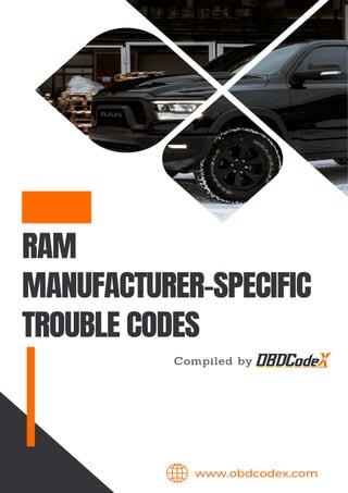RAM Manufacturer-specific OBD2 Trouble Codes List – OBDCodex | PDF