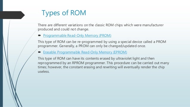 Ram rom