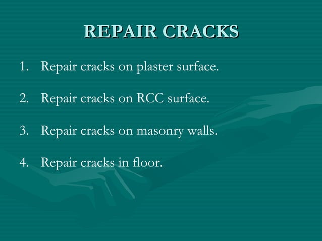 cracks in building | PPT | Chemistry | Science
