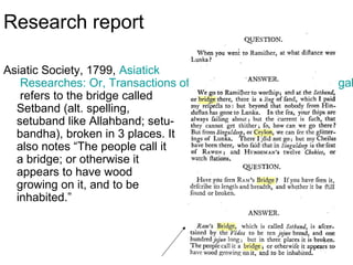 Rama Setu: ppt | PPT