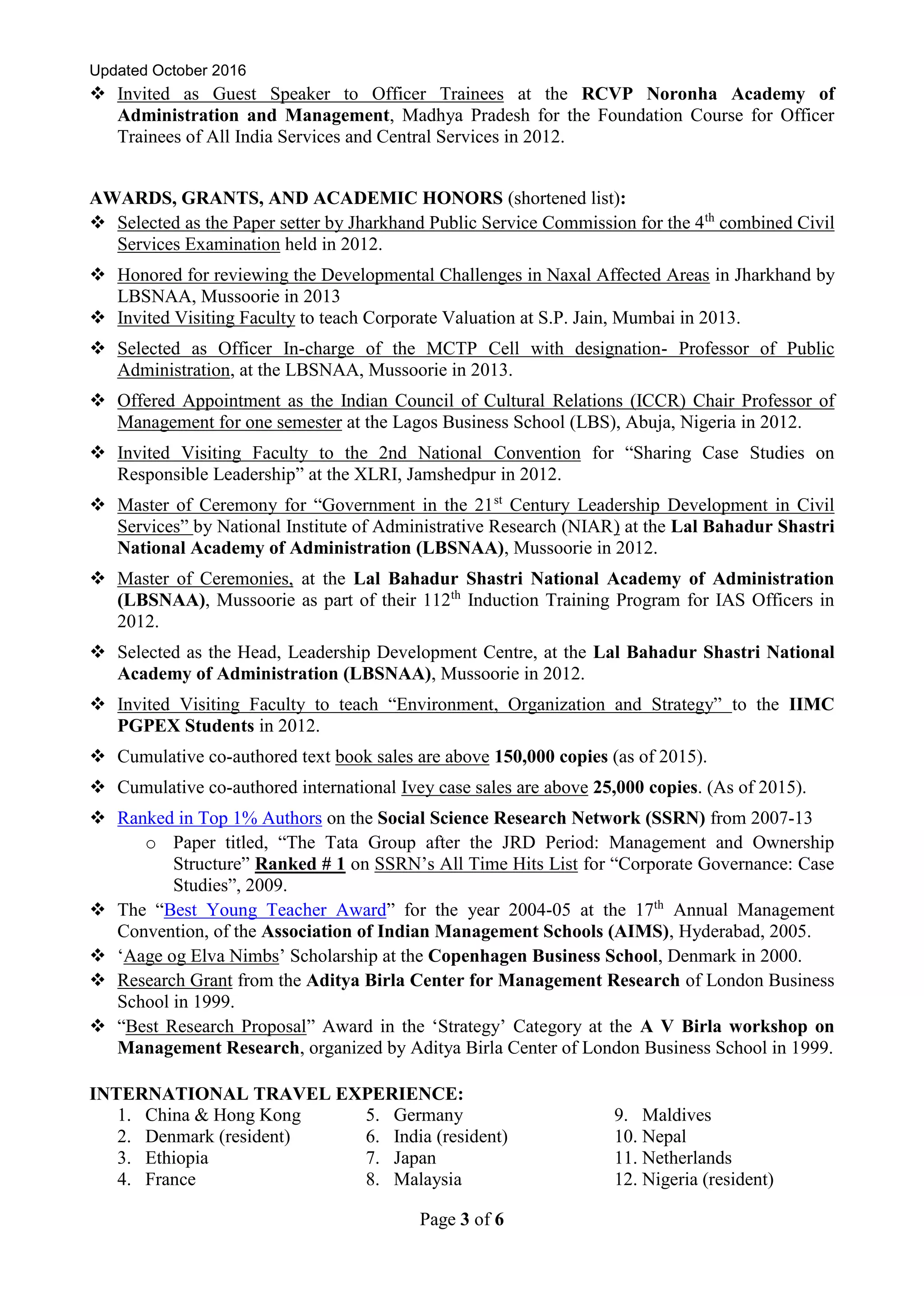 Curriculum Vitae of Prof. Kakani | PDF