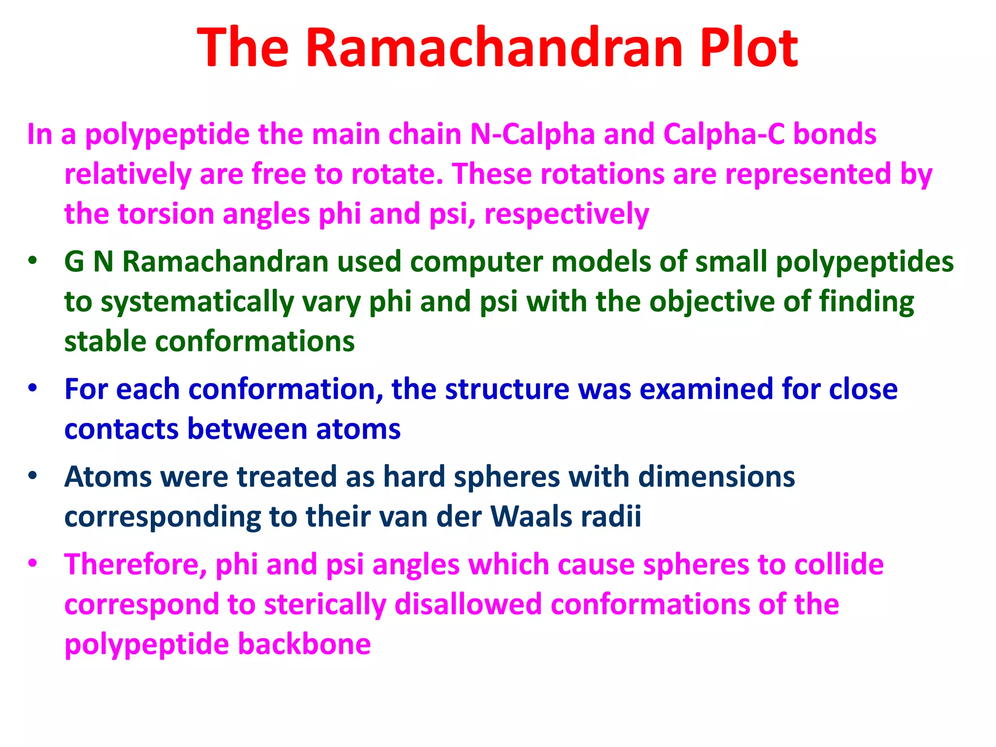 Ramachandran plot | PPTX