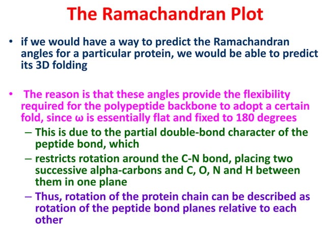 Ramachandran plot | PPTX | Chemistry | Science