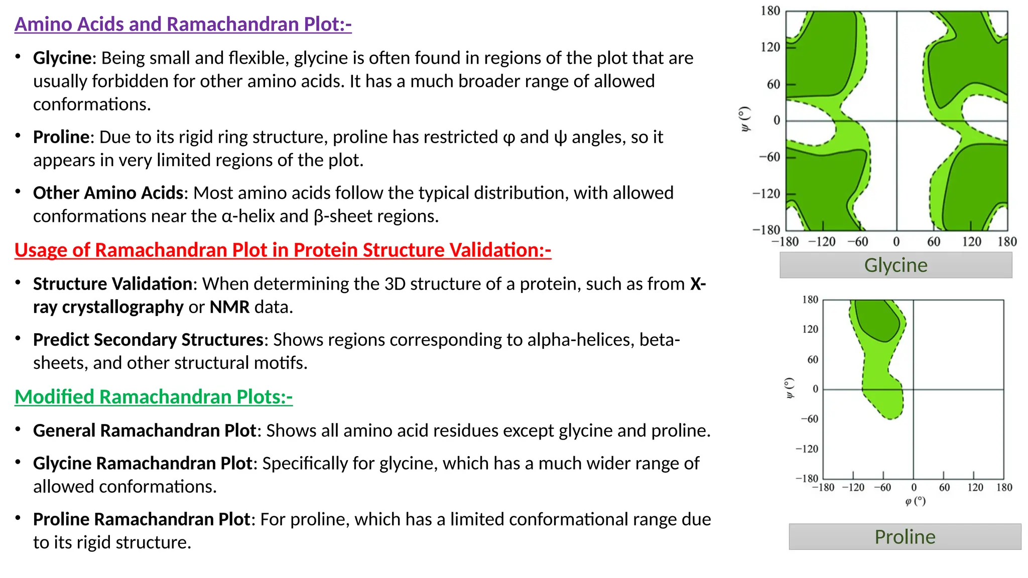 Ramachandran Plot in protien structure with phi and sie angle | PPTX