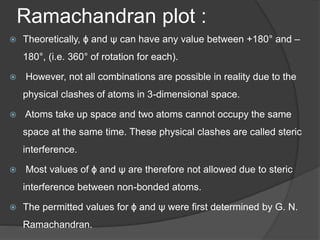 Ramachandran plot- biochemistry | PPTX