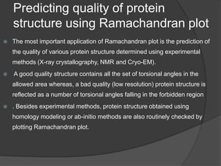 Ramachandran plot- biochemistry | PPTX
