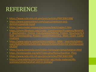 RAMACHANDRAN PLOT One is to show in principle which values of and ...