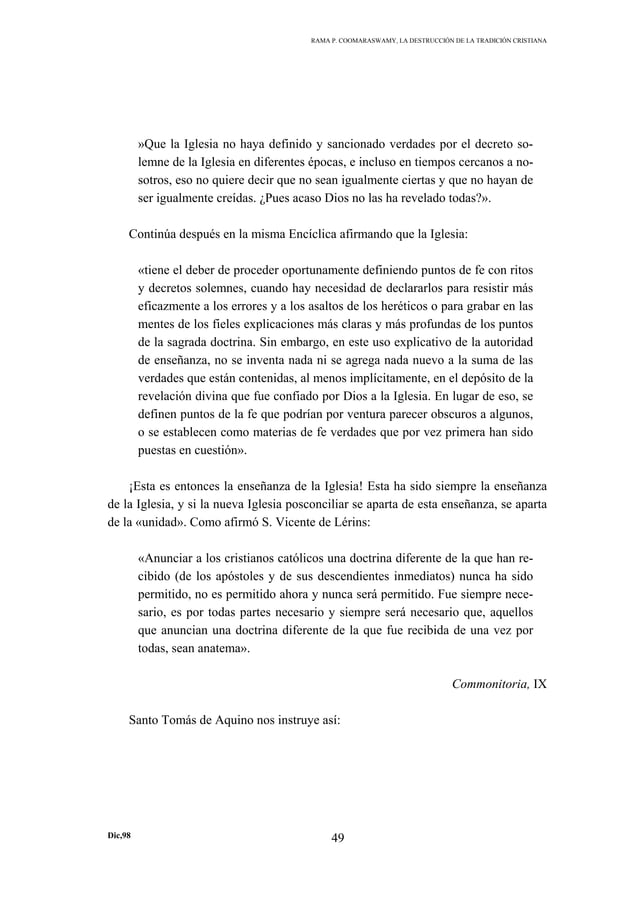 Rama coomar destruccion de-la-tradicion-cristiana | PDF