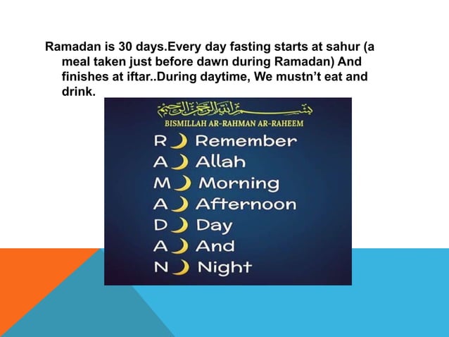 Ramadan-Feyza-Rabia-İpek | PPT