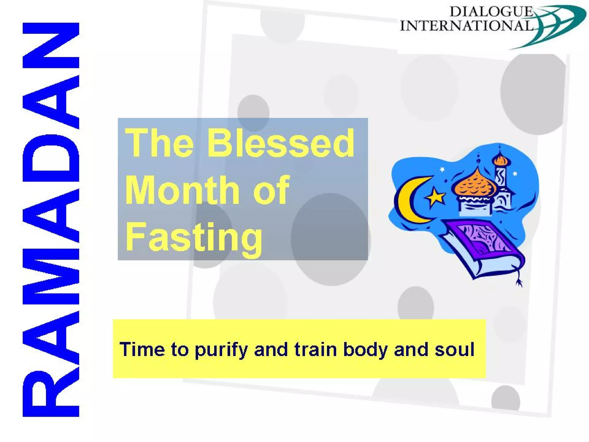 Ramadan: The Blessed Month of Fasting | PDF