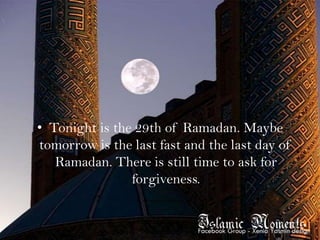 Ramadan 29, 1431 The month of Ramadan | PPTX