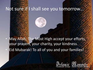 Ramadan 29, 1431 The month of Ramadan | PPTX