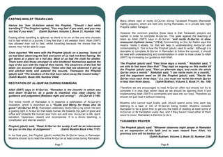 Ramadan booklet | PDF | Islam | Religion & Spirituality