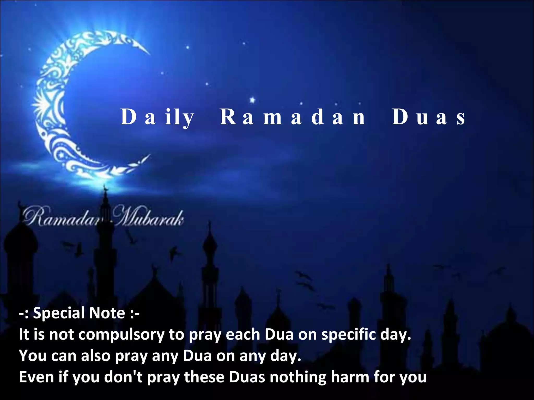 Ramadan Doua(English) | PPS