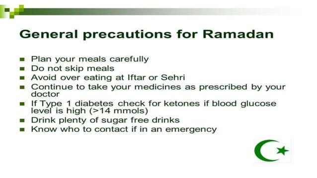 Ramadan Health & Safety Precautions | PPTX