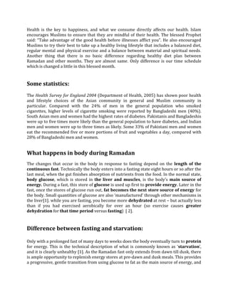 Ramadan health tips | PDF