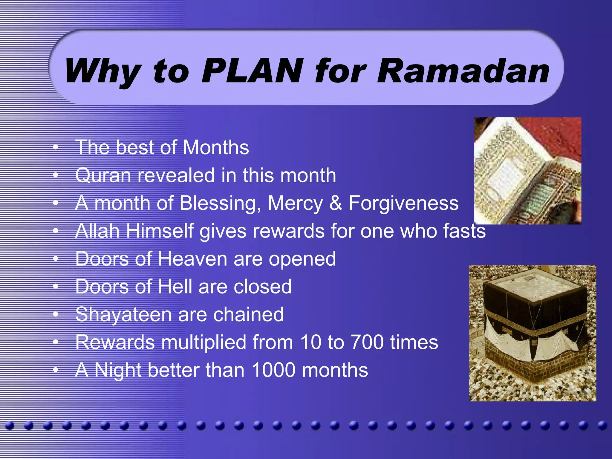 Ramadan Plan Guide | PPT
