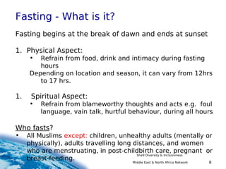 Ramadan Slides Prepared by Shell Middle East & North Africa Network | PDF
