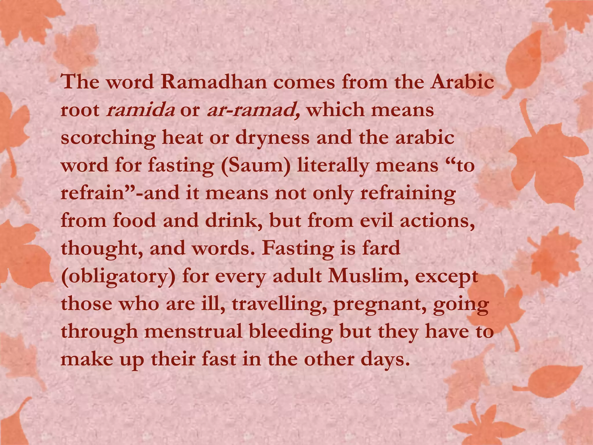 Ramadhan PPT | PPTX