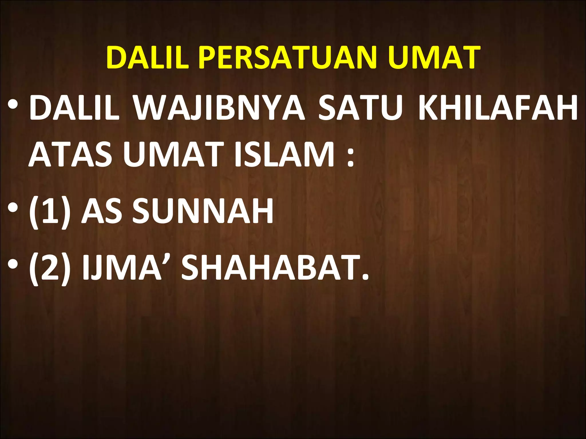 Ramadhan dan Persatuan Umat - KH.M.Shiddiq Al Jawi | PPT