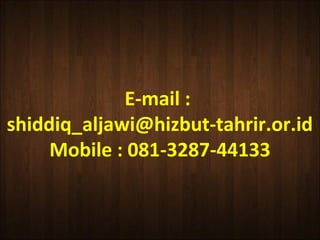 Ramadhan dan Persatuan Umat - KH.M.Shiddiq Al Jawi | PPT