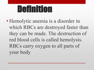 Hemophilia and Autoimmune hemolytic anemia | PPT