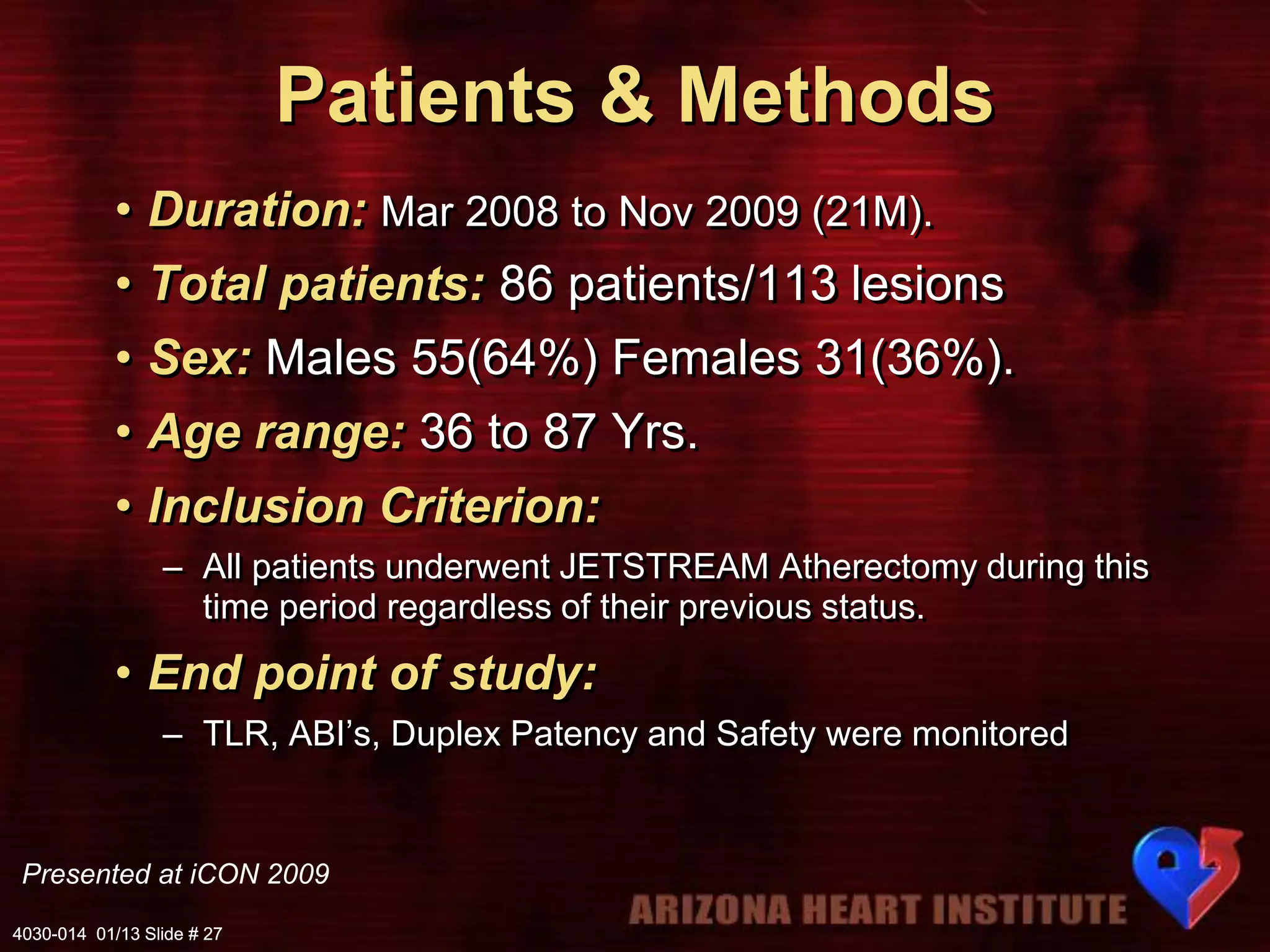 Jet Stream Pathway Device in Peripheral Arterial Disease. | PDF