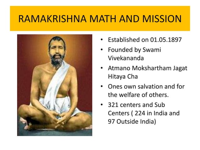 RAMAKRISHNA MATH AND MISSION. SLIDE.pptx