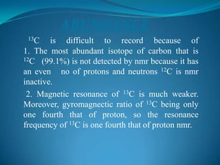 13C-NMR SPECTROSCOPY | PPTX
