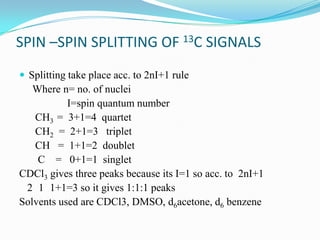 13C-NMR SPECTROSCOPY | PPTX